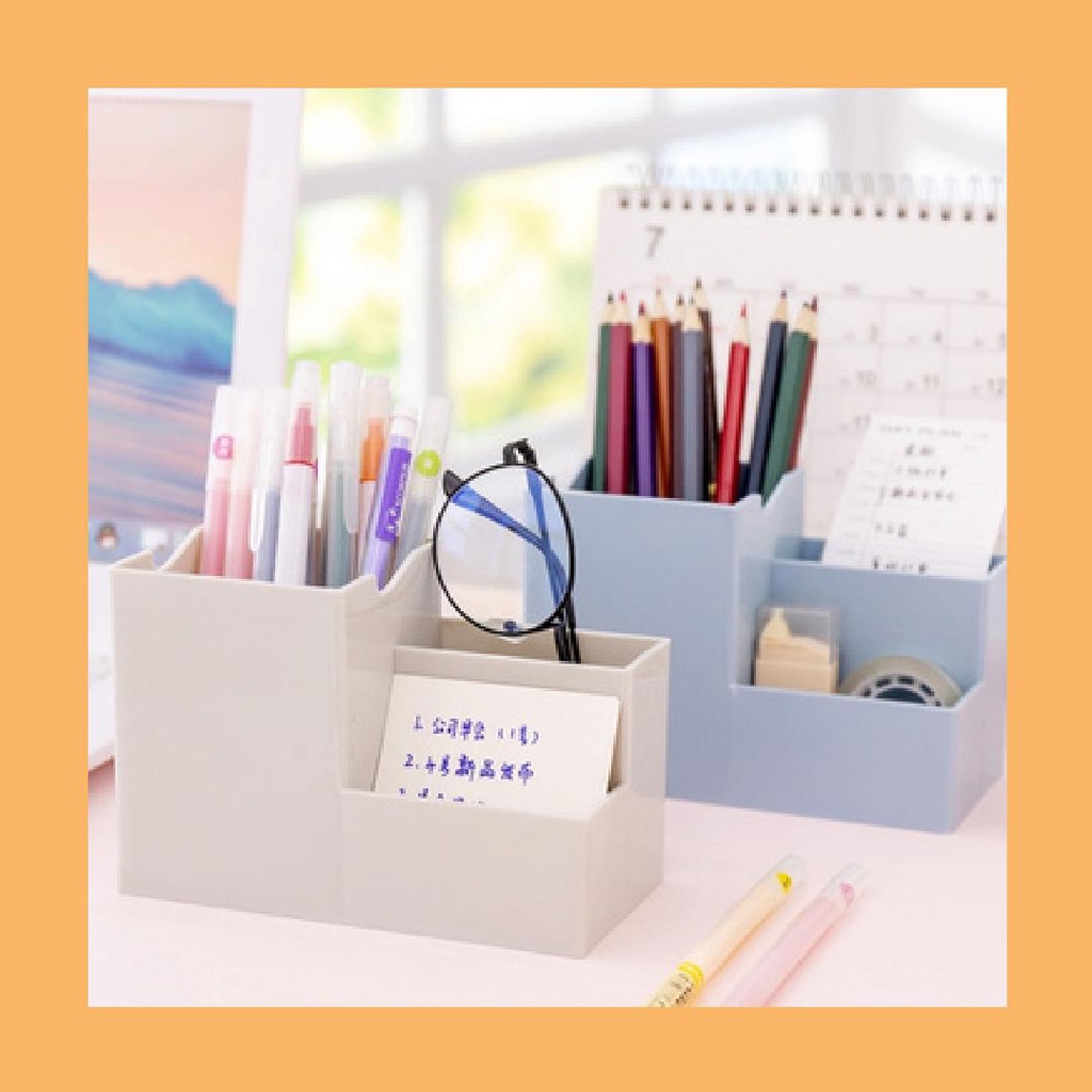 Multiusage Stationery Storage Box Rectangle Pen Storage Pen Holder Box ...
