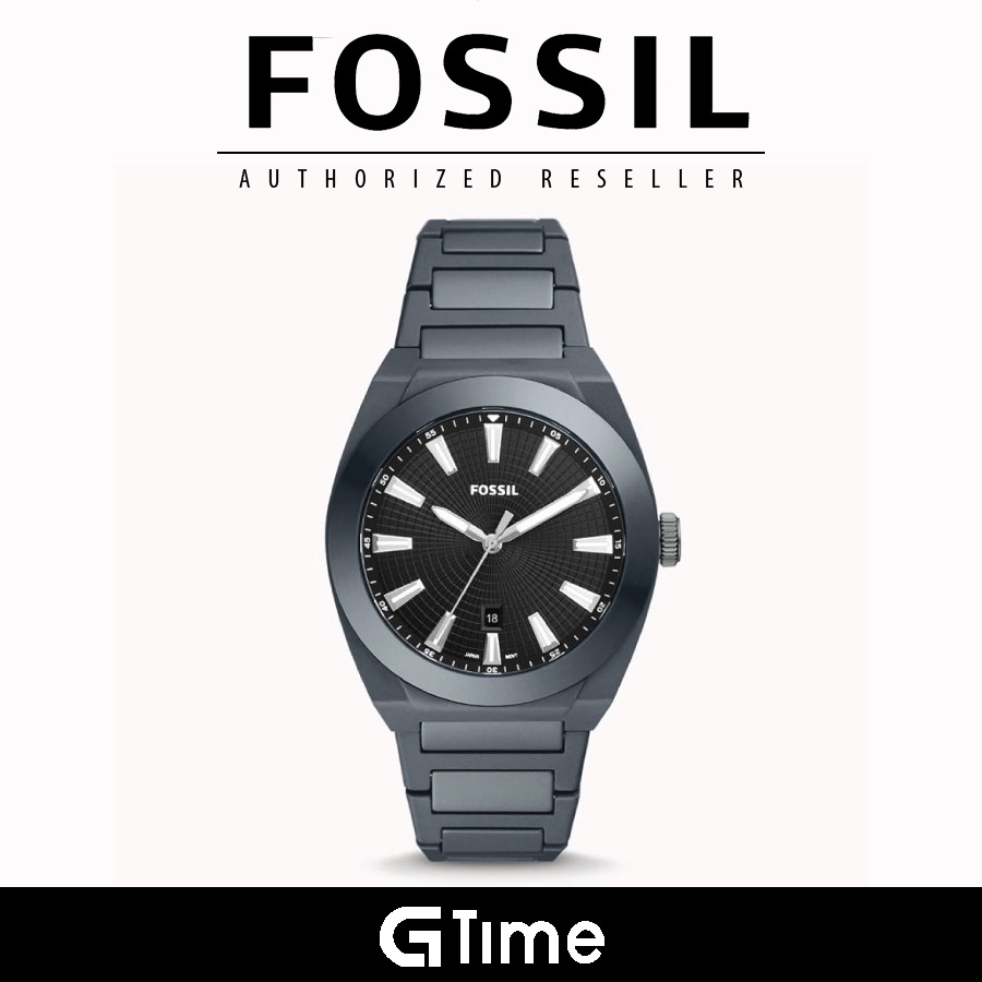 [Official Warranty] Fossil CE5027 Men's Everett Three-Hand Date Grey ...