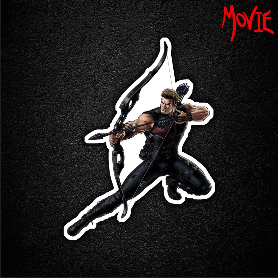 HAWKEYE CHARACTER - Premium Fan-made Sticker (MOVIE series) | Shopee ...