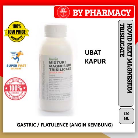 HOVID MAGNESIUM TRISILICATE MIXTURE 120ML MMT Ubat Kapur Gastrik ...