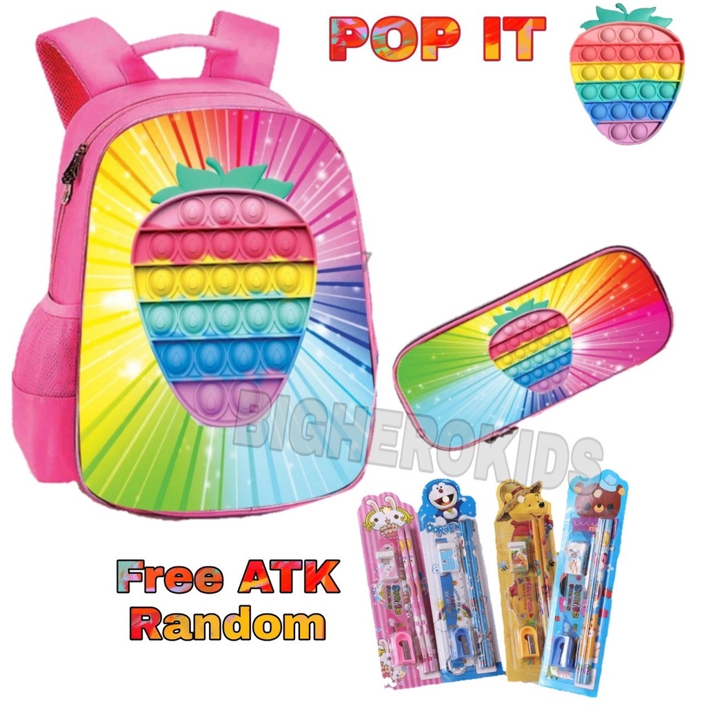 Save!!! Pop IT Children's School Backpacks / POP IT Children Bags FREE ...