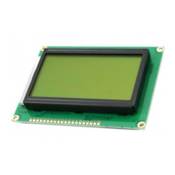 Graphic LCD 128x64 Pixel Yellow Backlight Parallel Interface Display ...