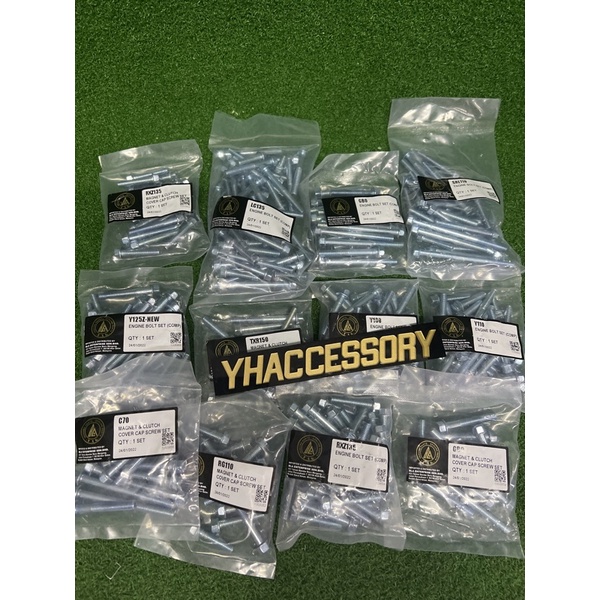 ENGINE BOLT SET SKRU ENGIN c70/gbo/gboj/LC135/rxz/rg/srl110/y110/y110 ...