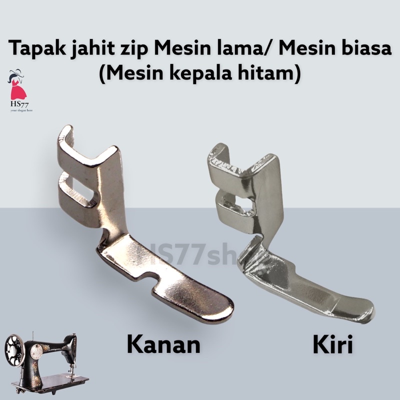 [ mesin lama ] Tapak zip biasa mesin lama/ tapak zip biasa mesin kepala ...