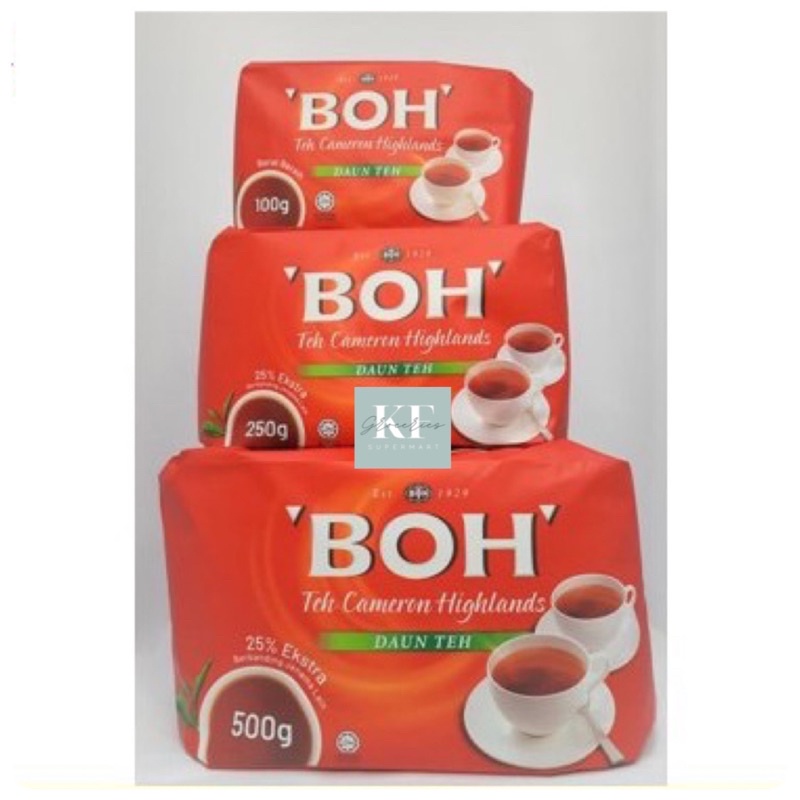 BOH SERBUK TEH | BOH BRAND TEA LEAVES | BOH 茶叶 | 100G | 250G | 500G ...