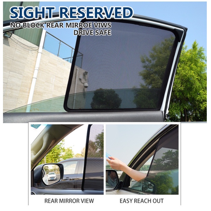 (Magnetic Sunshade) Toyota Vios Camry Hilux Vellfire Alphard Estima CHR ...