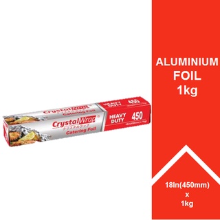 Crystal Wrap Aluminium Foil Catering Foil 450mm x 1KG (1 roll) | Shopee ...