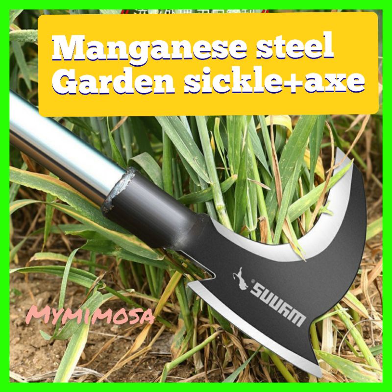 Garden Reaping Hook Cutting Sickle Axe Tools Pisau Sabit Kapak | Shopee ...