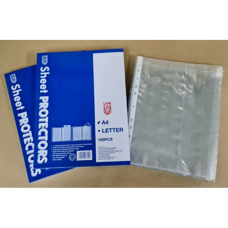 Sheet Protector Refill 100's | Shopee Malaysia