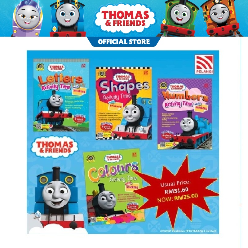 Thomas & Friends Activity Book Bundle 3 (4 Books) | Shopee Malaysia