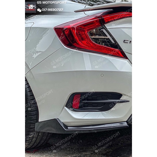 Honda Civic FC Rear Bumper Lip 2016-2021 | Shopee Malaysia