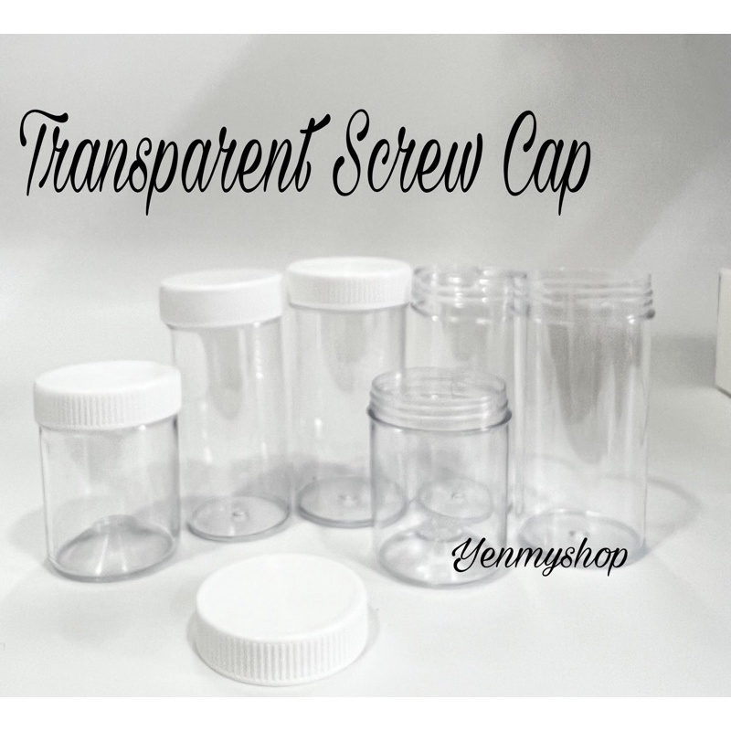 144 pcs - 1.5oz/2.0oz/2.5ozEmpty Pill Box Tablet/Capsule Transparent ...