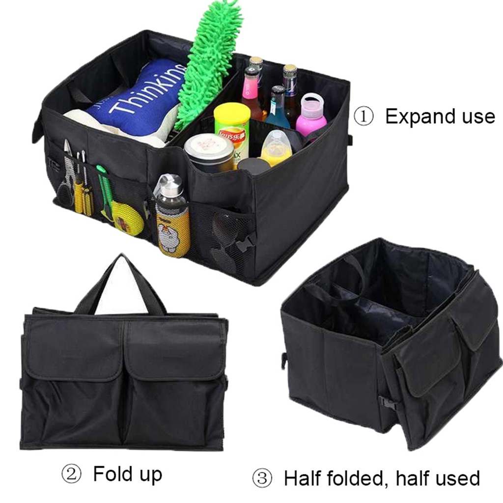 [Shopee Choice] CAR BOOT ORGANIZER STORAGE BAG/ CAR BONNET STORAGE/ CAR ...