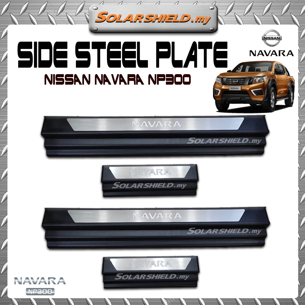 Nissan Navara NP300 Side Sill Plate/Door Side Step With LED (4pcs/set ...