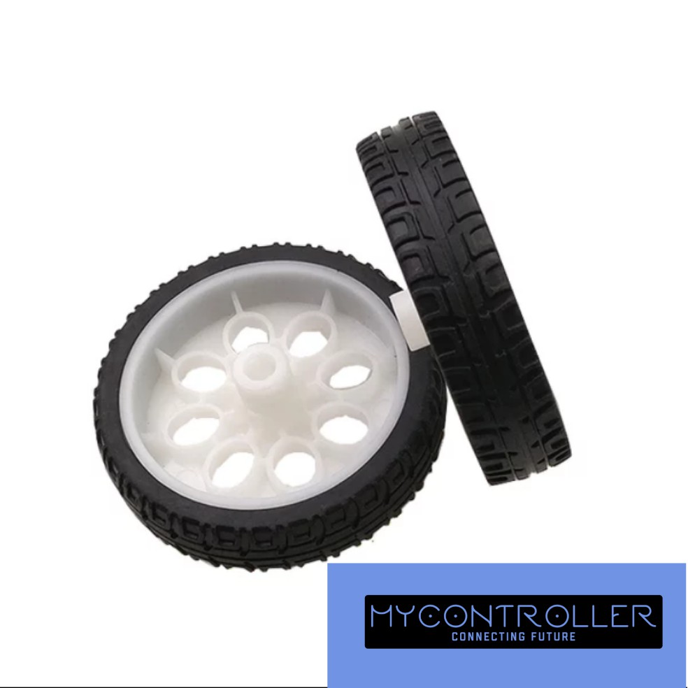 521 Rubber Wheel Robot Tires TT Motor Robot Smart Car Platform | Shopee ...