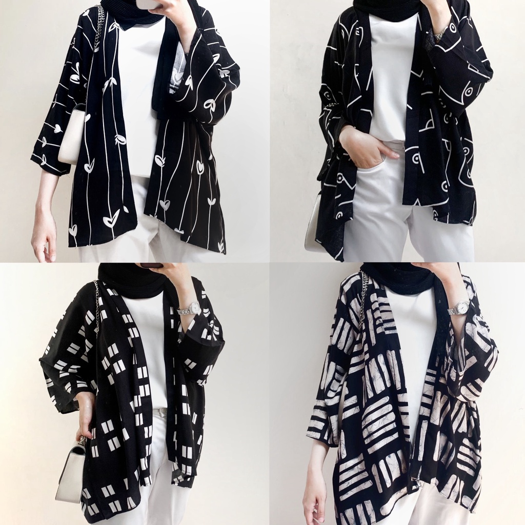 Flowear Aora Kimono Outer Monochrome Series | Oversize Cardigan | Women ...