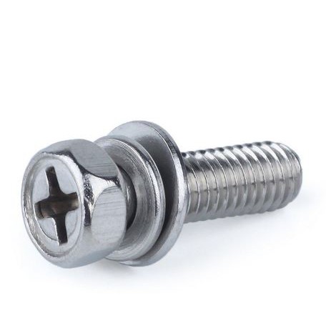Battery Screw Hexagon Bolt M8 M6 x 12mm with Spring / Flat Washer - for ...