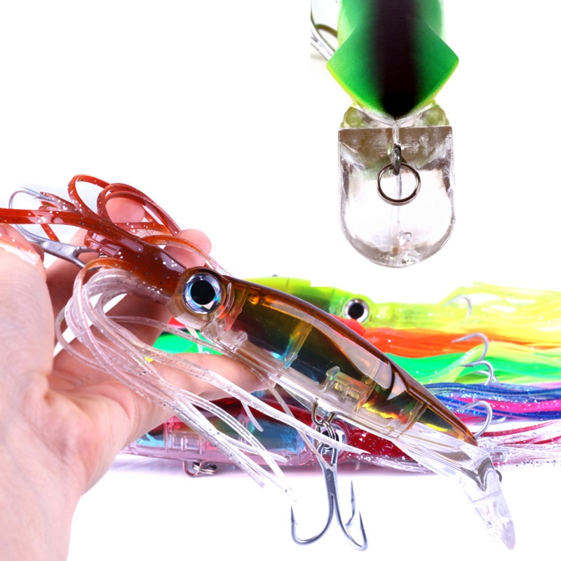 40g Fishing Lure Octopus Squid Jig Bait Beard Swimbait Tool | Shopee ...