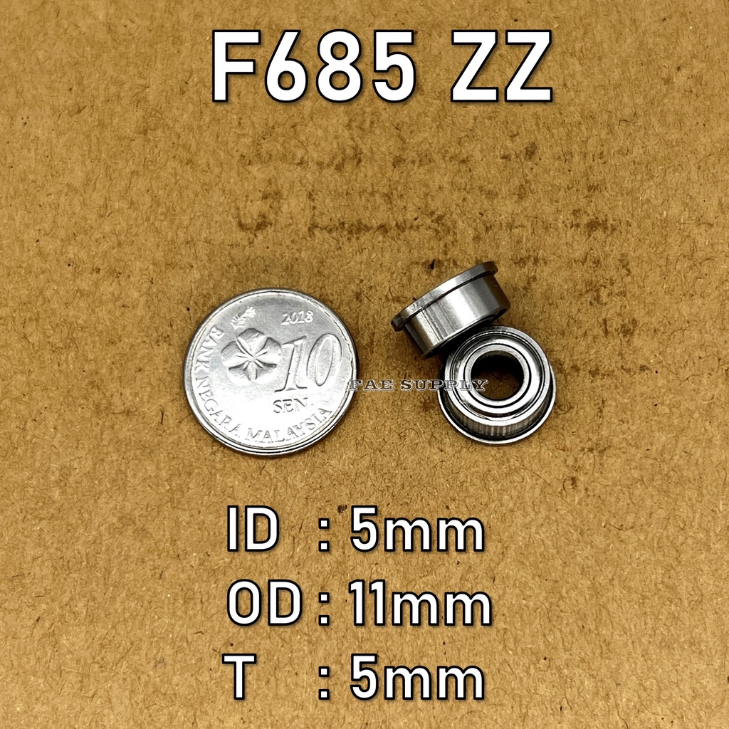 Flange ball bearing flanged F634 F635 F636 F683 F684 F685 F686 F687 ...
