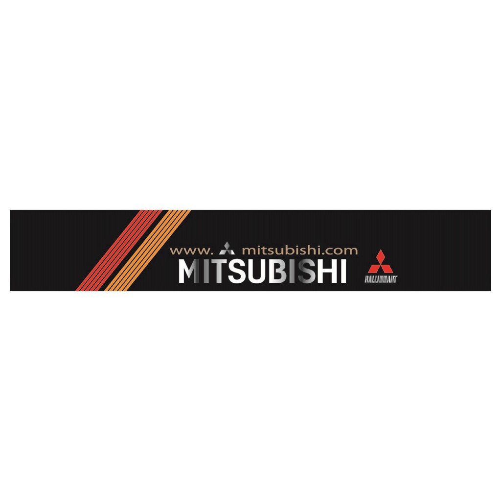 MITSUBISHI Front Windshield Sticker / Sticker Tampal Cermin Depan ...
