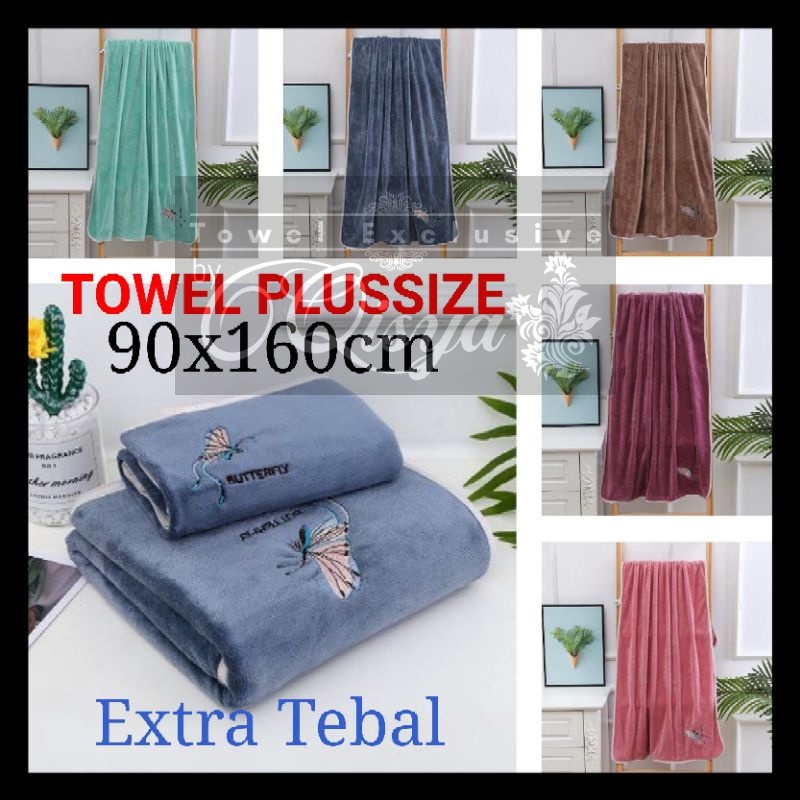 Towel BUTTERFLY Tuala Mandi Microfiber XXXL/ Bath Towel Big Towel/ Kain ...