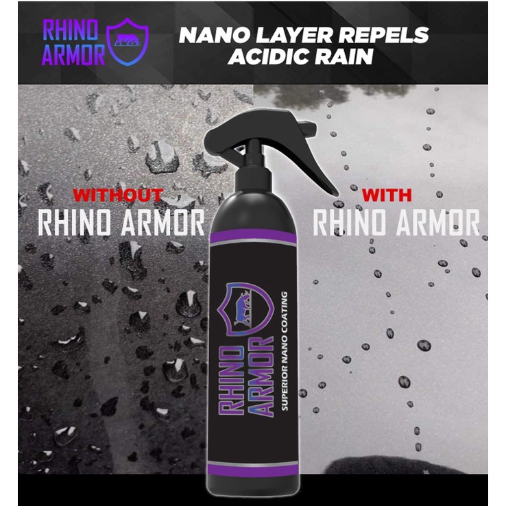 [RHINO ARMOR] Premium Car Nano Coating Wax Spray Wak Kilat Coating ...