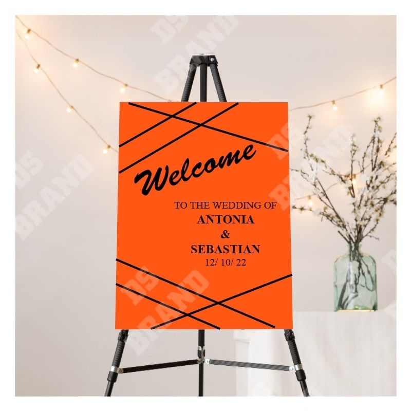 Colors A2 Size Acrylic Blank Wedding Welcome Board Sign, Papan Kosong ...