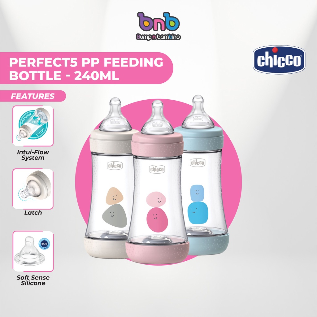 BNB Chicco Perfect5 PP Feeding Bottle (240ml) | Shopee Malaysia