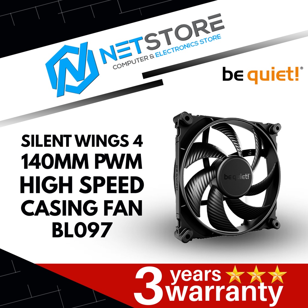 BE QUIET! SILENT WINGS 4 140MM PWM HIGH SPEED CASING FAN - BL097 ...