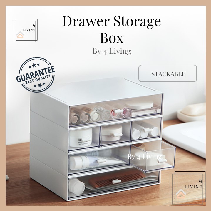 🔥READY STOCK🔥 Stackable Drawer Storage Box Desk Organizer Stationery ...