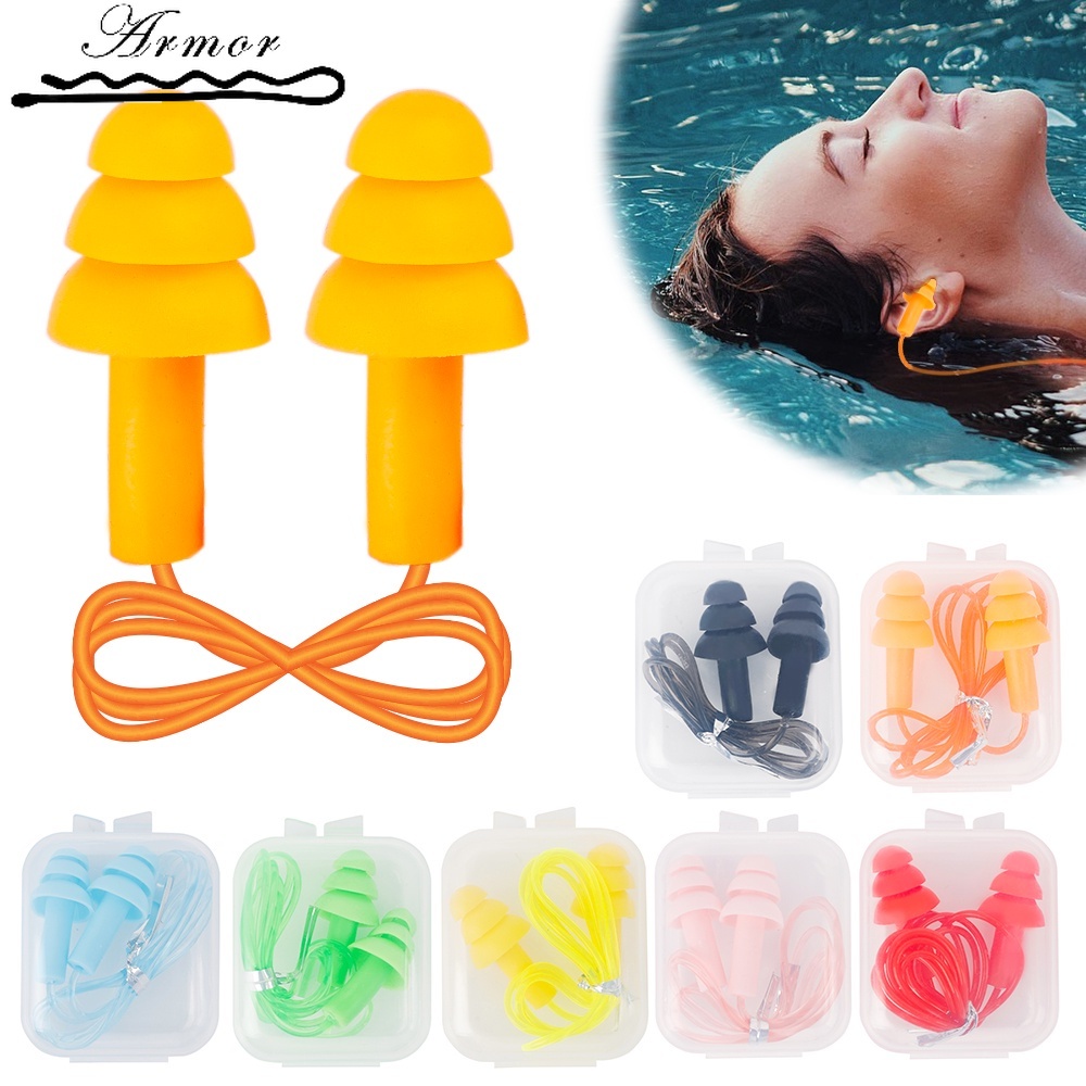 Premium Silicone Anti-noise Earplugs With Storage Box / Noise-proof Ear ...