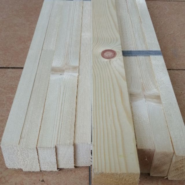 Kayu pine baru ( 71inch x 2 inch x 1 inch) siap ketam | Shopee Malaysia