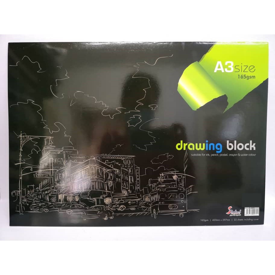 Drawing Block A3 20's - 135g / 165g | Shopee Malaysia
