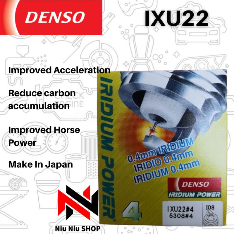 IXU22 Original Denso Iridium Power Spark Plug Perodua Myvi Alza Lagi ...