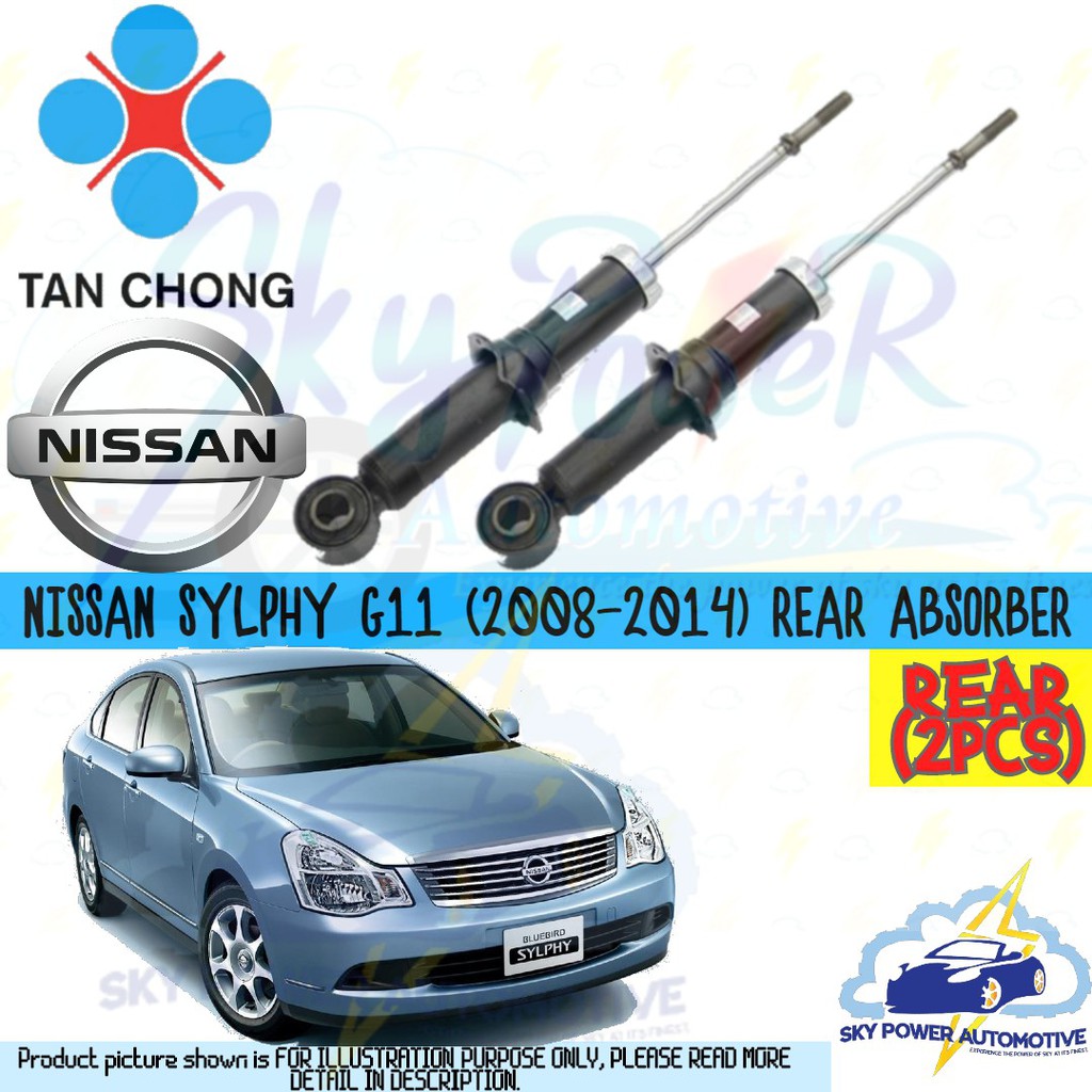 NISSAN SYLPHY G11 (2008-2014) 100% TAN CHONG ORIGINAL (GENUINE) SHOCK ...