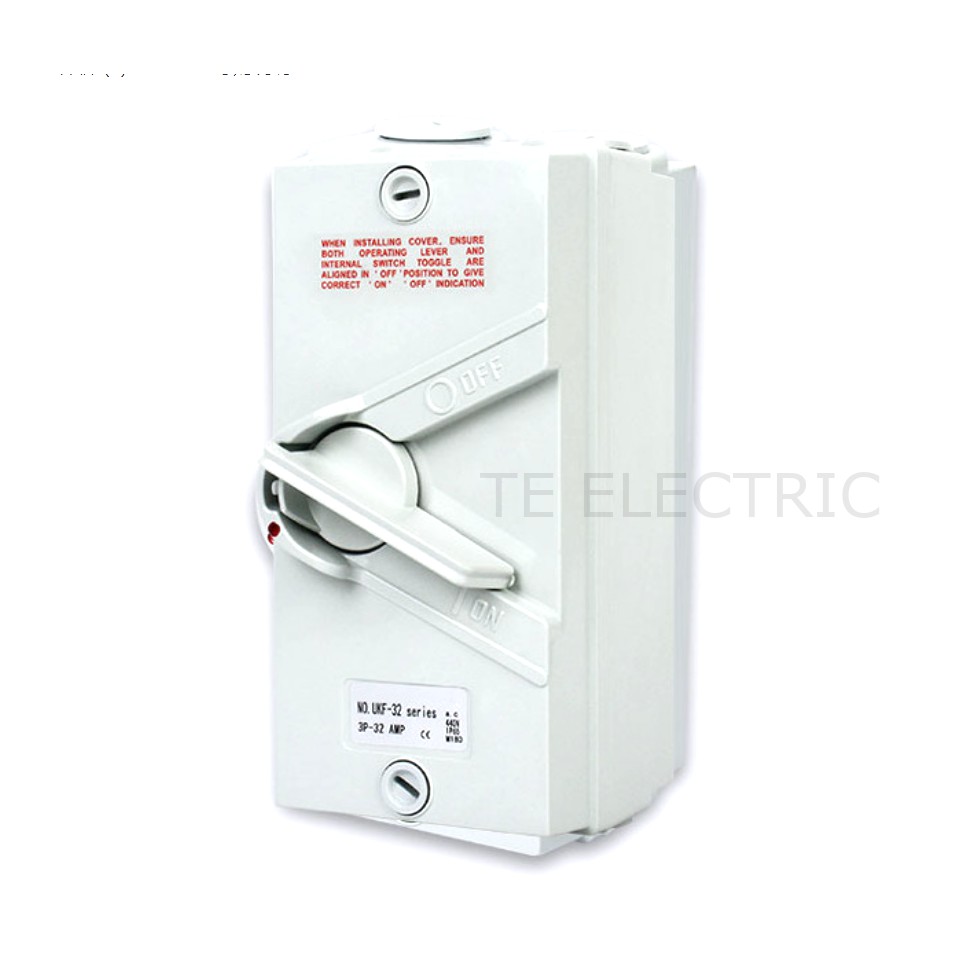 IP66 WATERPROOF 20A / 35A / 63A 3 POLE ISOLATOR SWITCH OUTDOOR USE ...