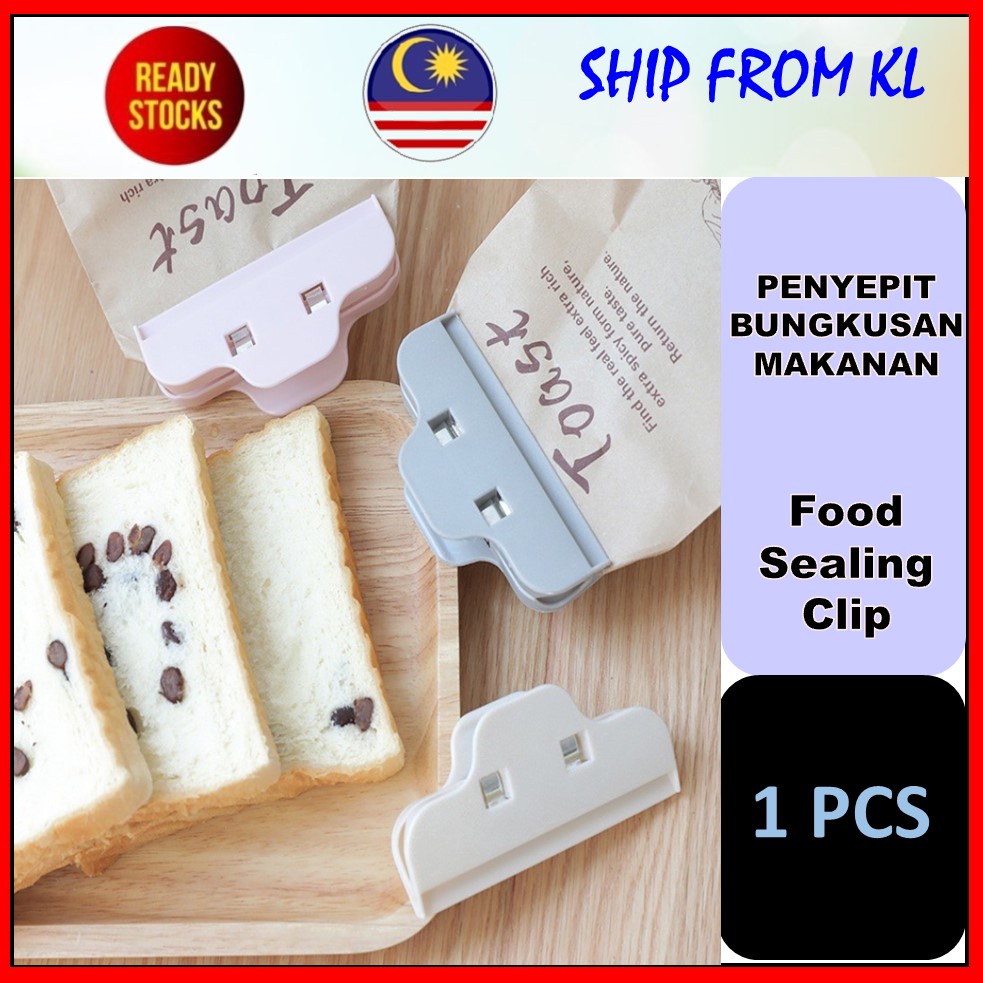 🔥ReadyStockIn🇲🇾🔥Food Sealing Clamp Kitchen Food Snack Plastic Seal ...