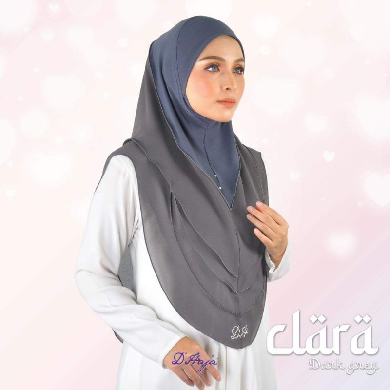 Dhaja Clara Dark Grey | Shopee Malaysia