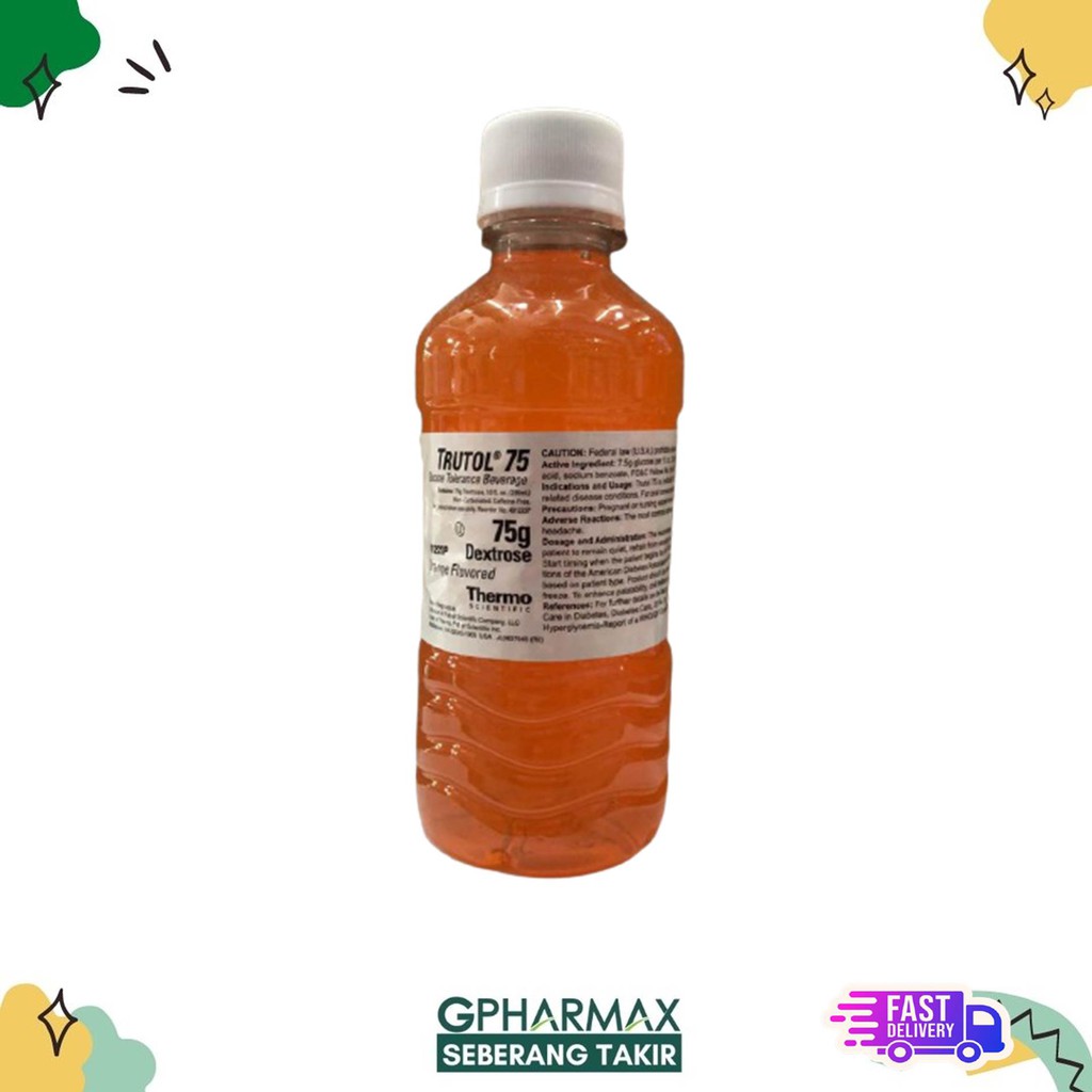 TRUTOL 75G DEXTROSE (ORANGE FLAVOR) 296ML | Shopee Malaysia