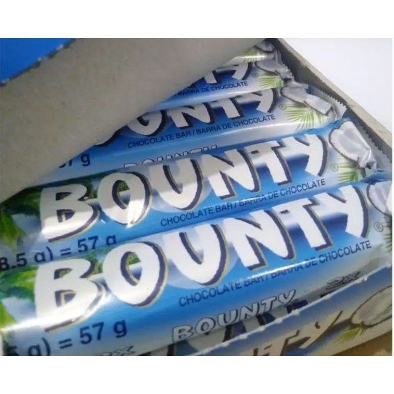 Bounty contains 2 Pcs 57 Grams Bounty Chocolate Bar Coconut Chocolate ...