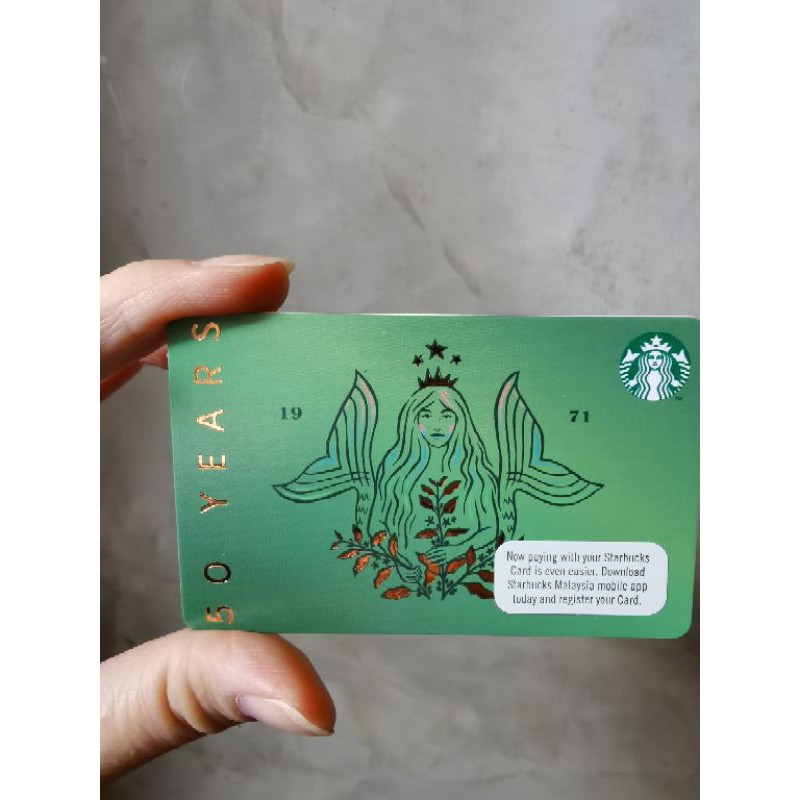 Starbucks 50th anniversary siren card year 2021 | Shopee Malaysia