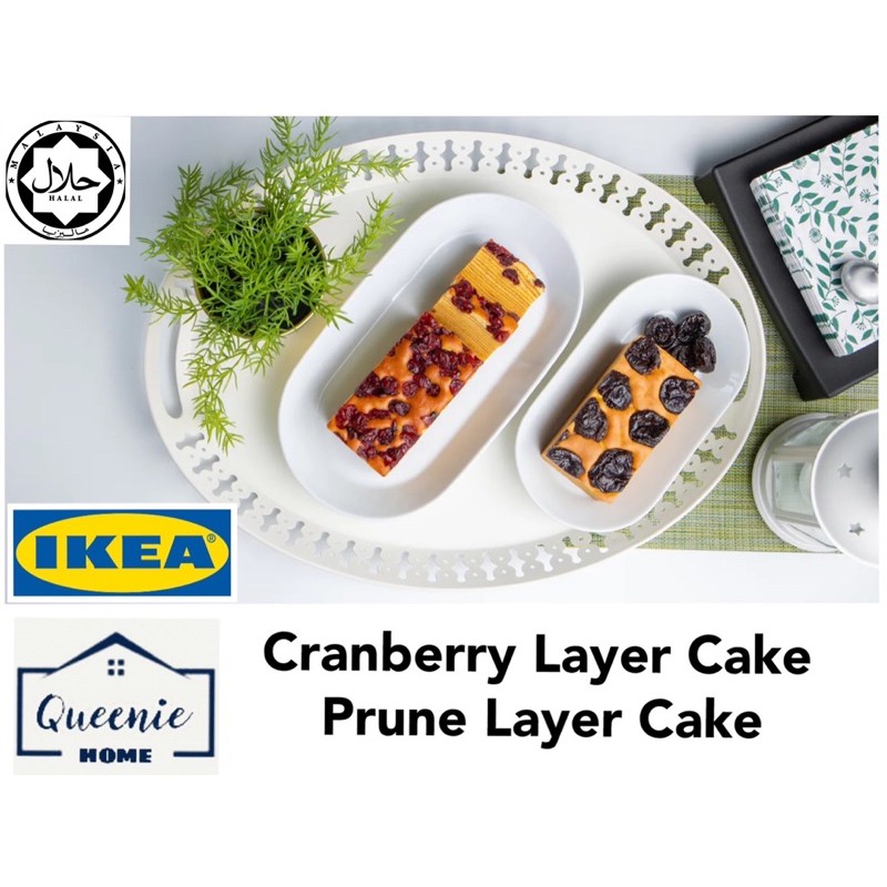 IKEA Cranberry Layer Cake/Prune Layer Cake 220/250g, Best before : 29. ...