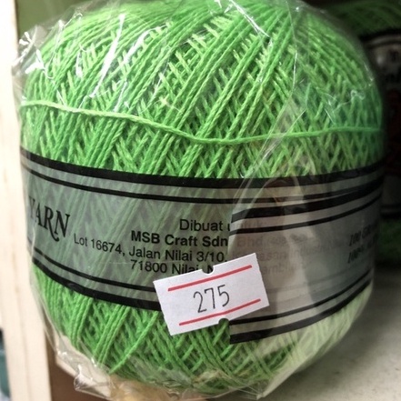 Minlon Polly Crochet Knitting Yarn Thread Minlon Polly Benang Kait ...