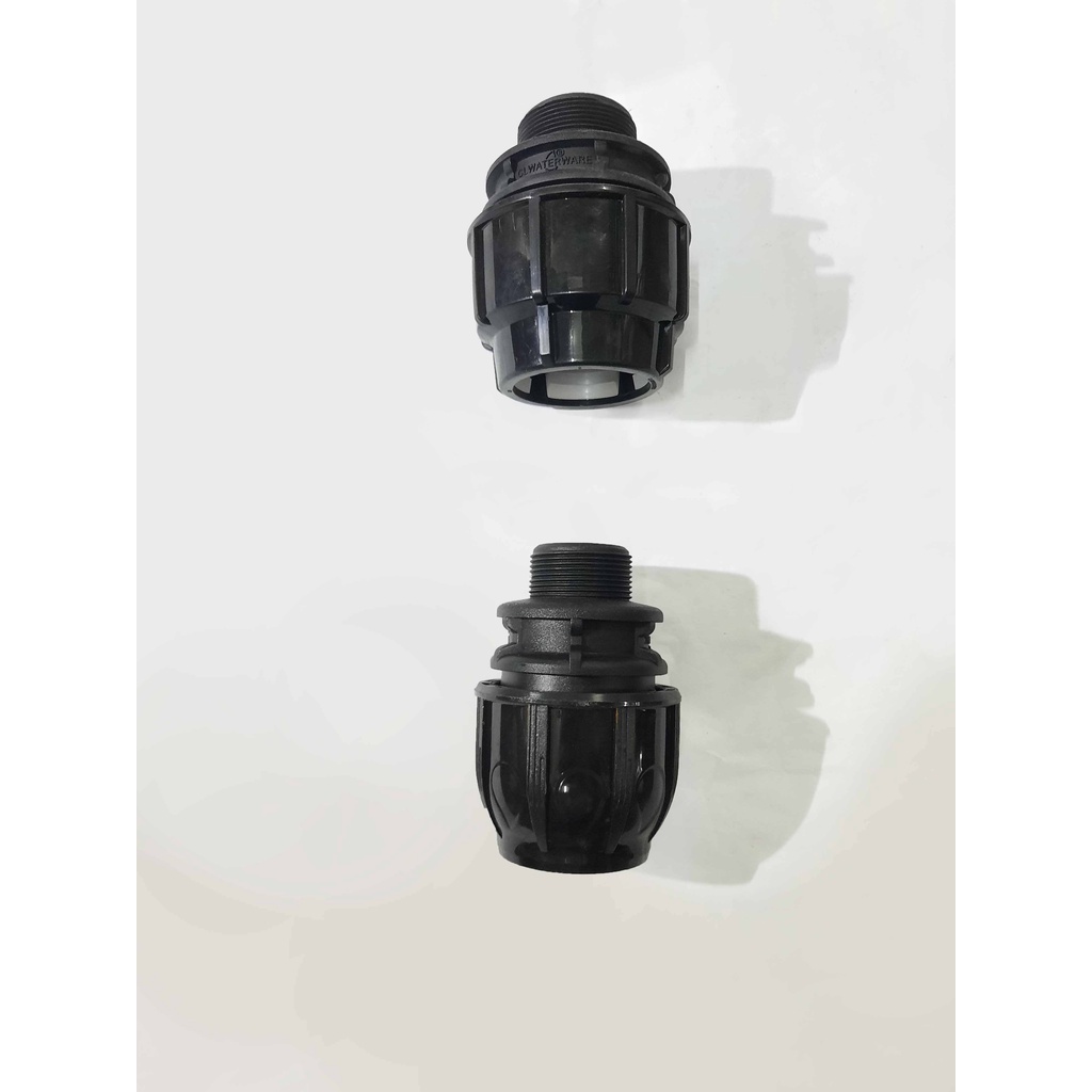 50mm (1½") ,63mm (2") Compression Poly Pipe Fitting MTA Socket/ HDPE ...