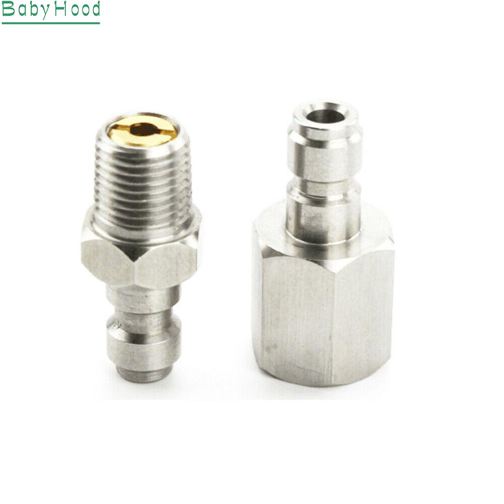 1/8 NPT Quick Connector 2pcs Set 8mm Male Coupler Fitting PCP Fill ...