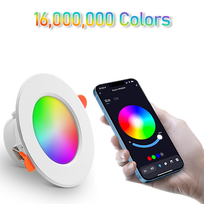 UNOLUX Dimmable & Tunable LED Downlight - Smart RGB Color Changing ...