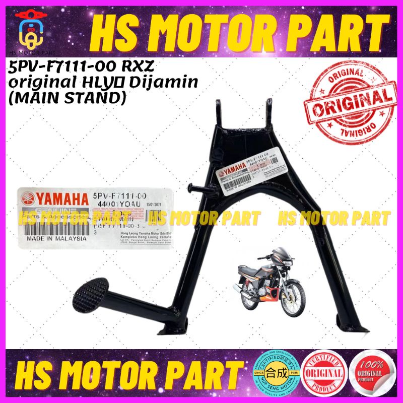 HSMOTORPART Rxz Main Stand Original HLY💯,Rxz Tongkat Dua Kaki Original ...