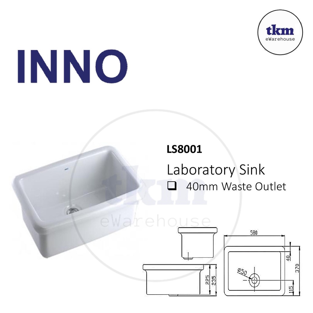 INNO LABORATORY SINK BACK LS8001 LAB SINK / INNO SERICITE WC1010 BACK ...
