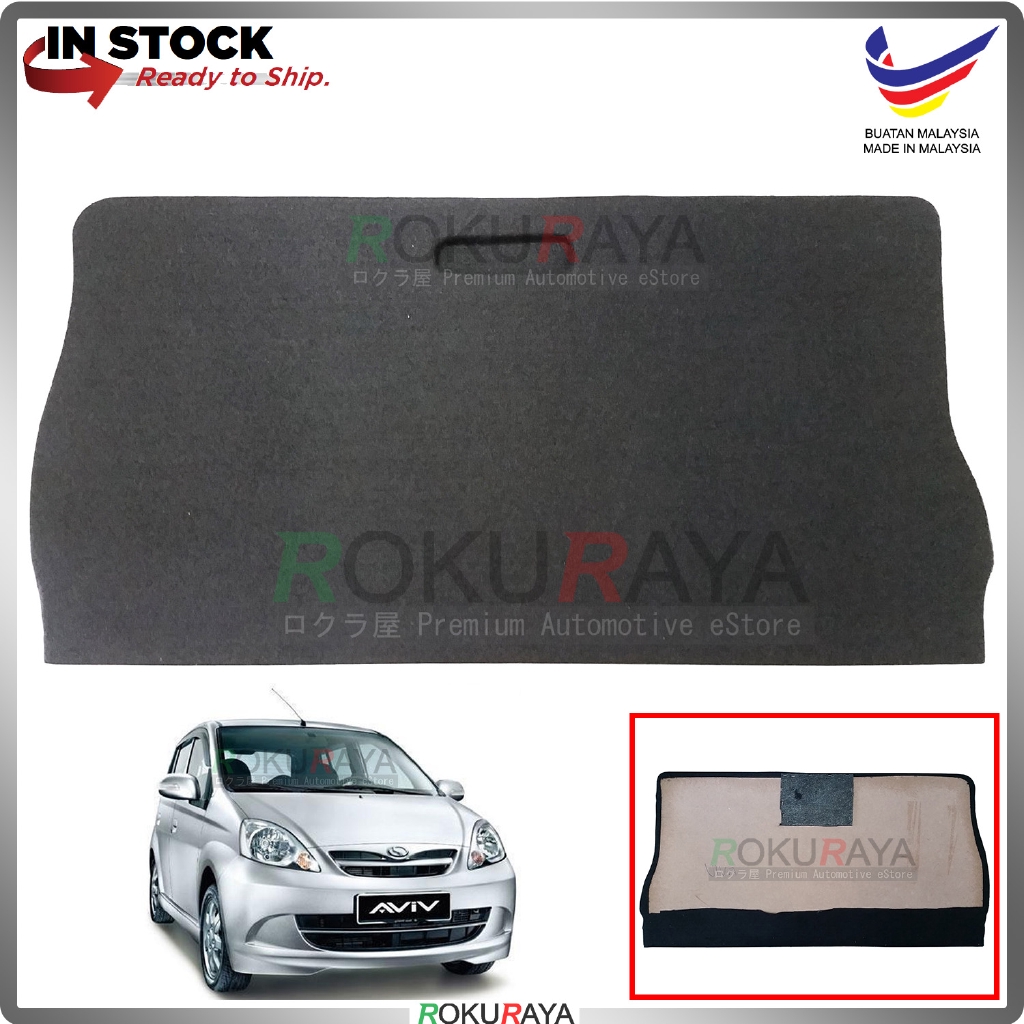 Perodua Viva Custom Fit 15mm Rear Bonnet Spare Tyre Tire Tayar Cover ...