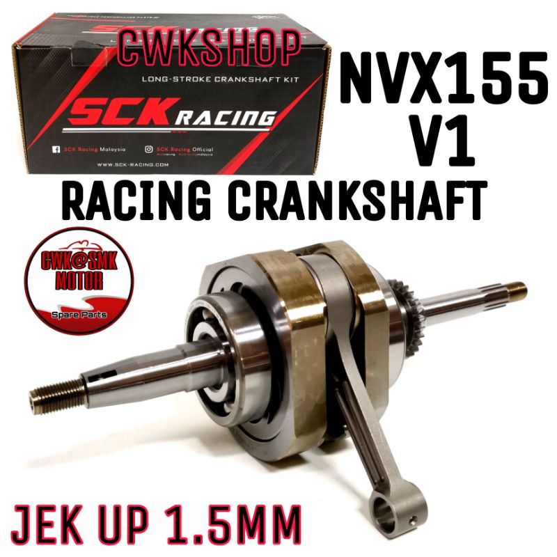 NVX155 V1 RACING CRANKSHAFT JETUP 1.5MM SCK RACING | Shopee Malaysia